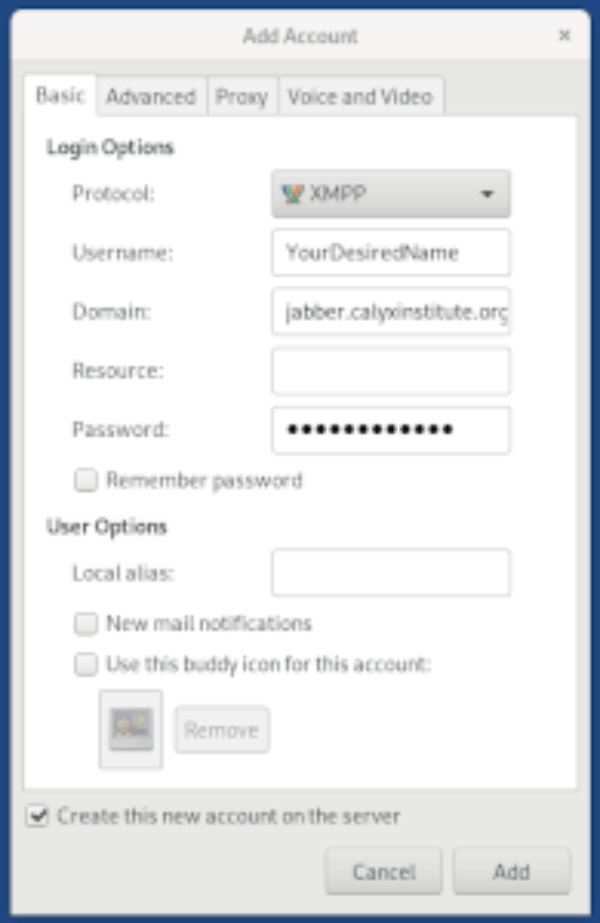 Using pidgin+OTR (XMPP) - Zero Trace