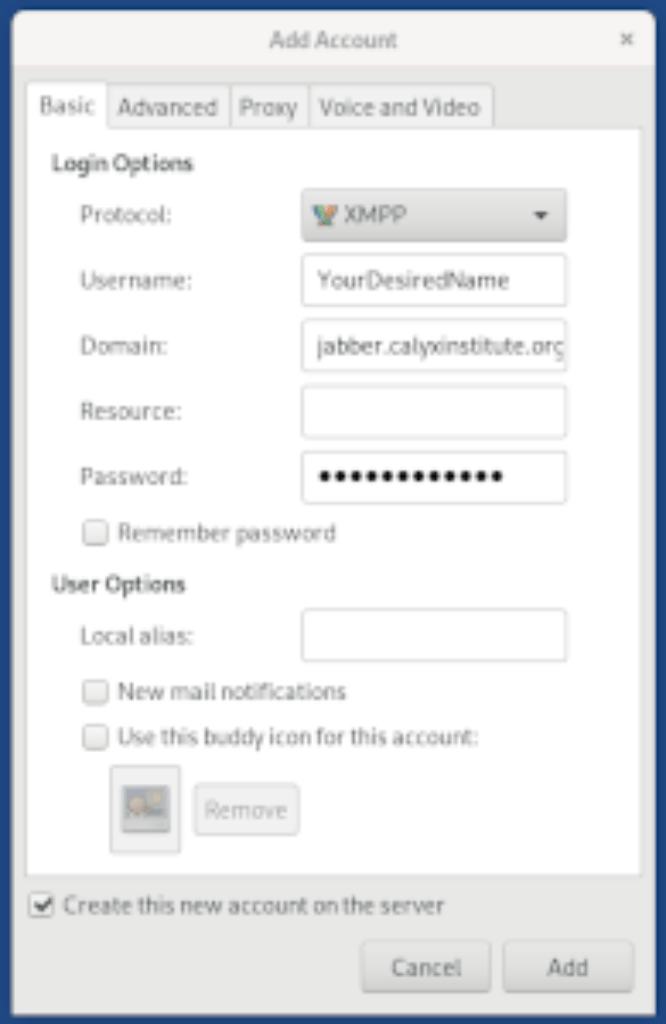 Using pidgin+OTR (XMPP) - Zero Trace