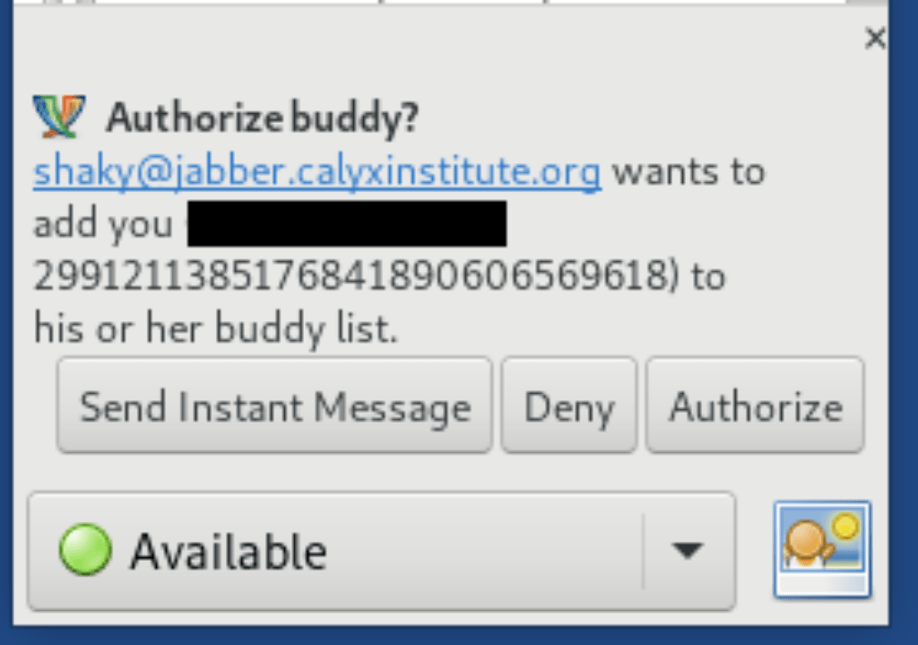 Using pidgin+OTR (XMPP) - Zero Trace