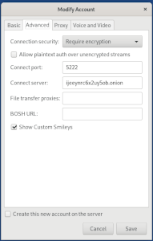 Using pidgin+OTR (XMPP) - Zero Trace