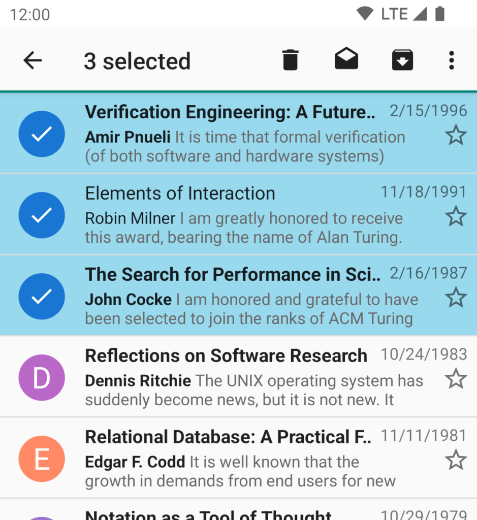 Managing mail - Zero Trace